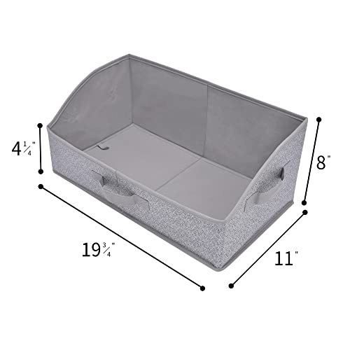 GRANNY SAYS Bundle of 3-Pack Trapezoid Closet Storage Bins & 3-Pack Trapezoid Storage Bins