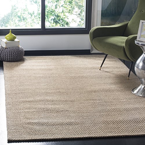 SAFAVIEH Natura Collection 9' x 12' Beige NAT801B Handmade Premium Wool Living Room Dining Bedroom Area Rug