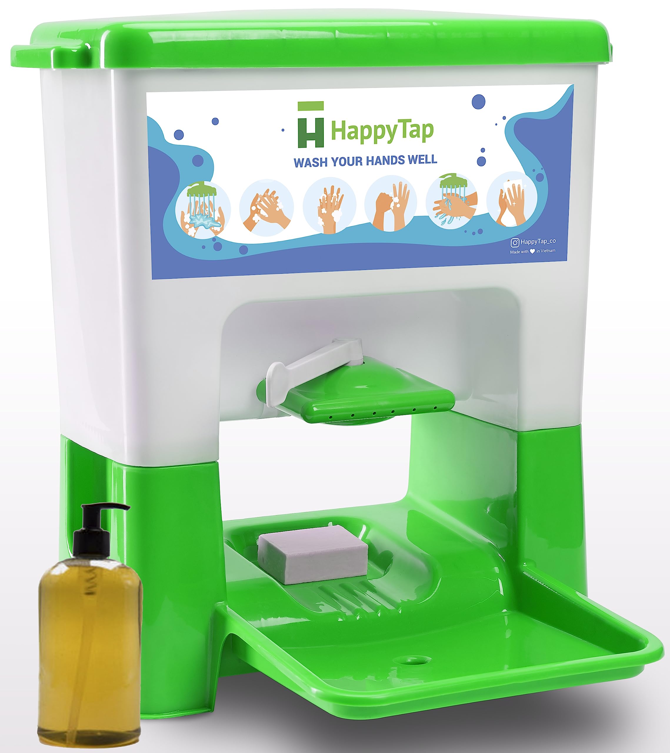 HappyTap Portable Sink - Hand Washing for Schools & Daycares (1, Extended tap handle)