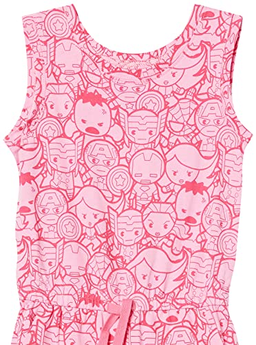 Amazon Essentials Disney Star Wars | Frozen | Princess Girls' Knit Sleeveless Rompers (Previously Spotted Zebra), Pack of 2, Pink, Marvel, Small