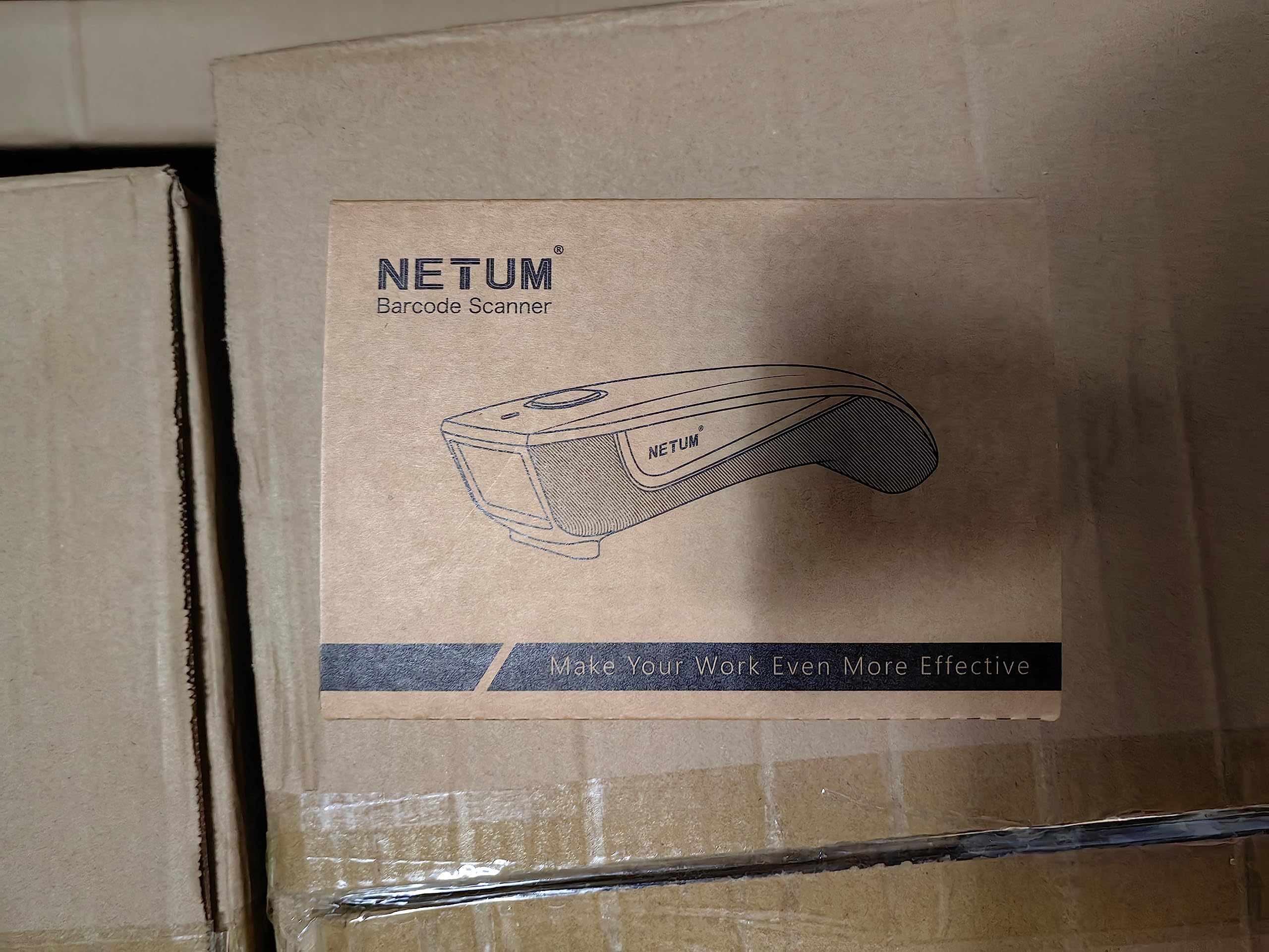 NETUM Bluetooth Mini 1D Barcode Scanner, 3-in-1 Portable Automatic USB Wireless CCD Bar Code Scanning Support Screen Scan, for Tablet iPhone IPad Android Windows Mac Pos - C740