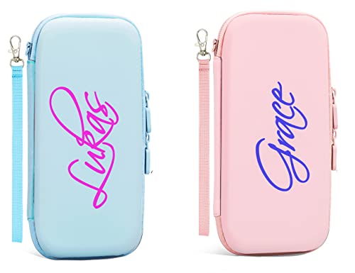 Pink Carry Case Made For Nintendo Switch/Switch OLED Console Custom Name Games with10 Games Cartridges Protective Travel Case for Gamers Kids Gift for Girls Women NC1