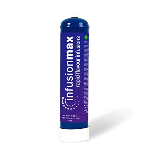 InfusionMax Whipped Cream Chargers - Pure Culinary Whipped Cream Charger Cylinder - 0.95 Liters (580 gram) Compatible with Standard Whipped Cream Dispenser