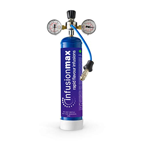 InfusionMax Whipped Cream Chargers - Pure Culinary Whipped Cream Charger Cylinder - 0.95 Liters (580 gram) Compatible with Standard Whipped Cream Dispenser