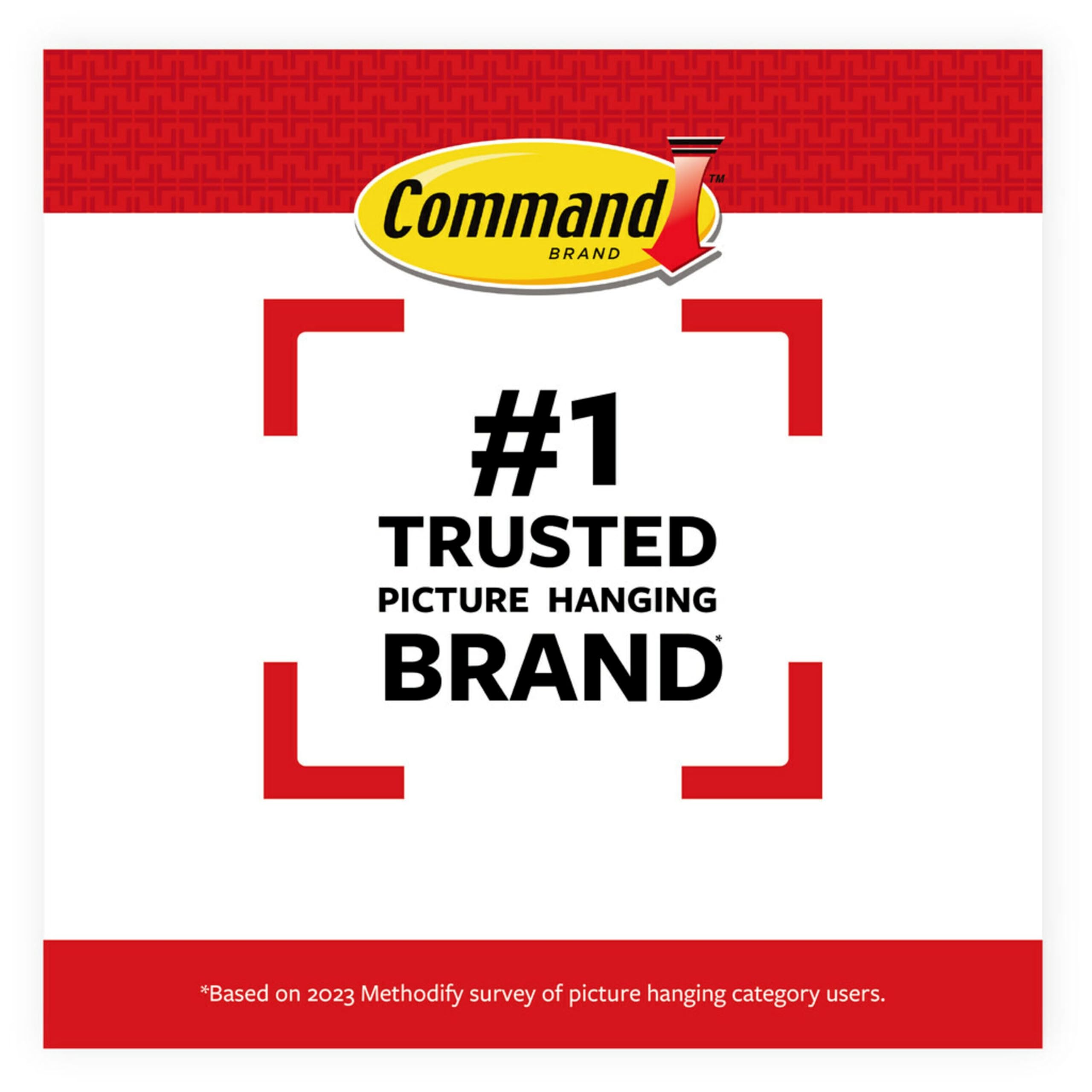 Command Medium and Large Picture Hanging Strips, Damage Free Hanging Picture Hangers, No Tools Wall Hanging Strips for Living Spaces, 12 Medium Pairs and 16 Large Pairs (Pack of 1)