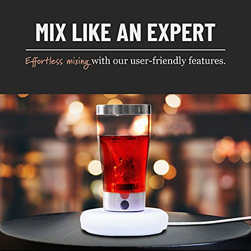 Barsys Smart Coaster Cocktail Machine - Automated Cocktail Maker for a Home Bar - Barsys Coaster + APP for at Home Cocktails – Simple Design, Easy to Clean (Coaster + Cocktail Mixer Cup)