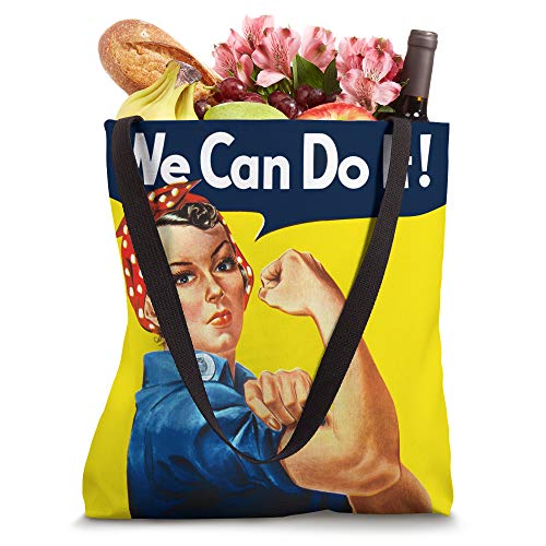 WE CAN DO IT Rosie the Riveter Vintage Feminist Icon Gift Tote Bag