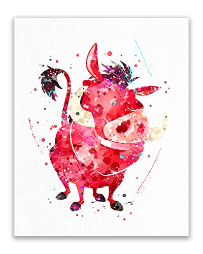 Lion King Kids Prints - Set of 5 Cute (8 inches x 10 inches) Art Decor Photos - Simba Pumbaa Timon Nala