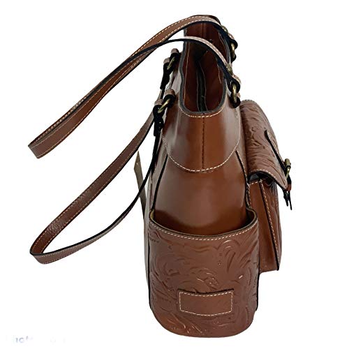Patricia Nash Leather Bolsena Top Zip Tote