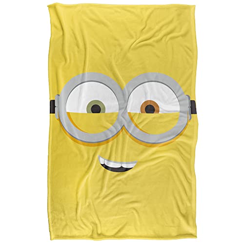 Minions Blanket, 36"x58", Bob Face Silky Touch Super Soft Throw Blanket