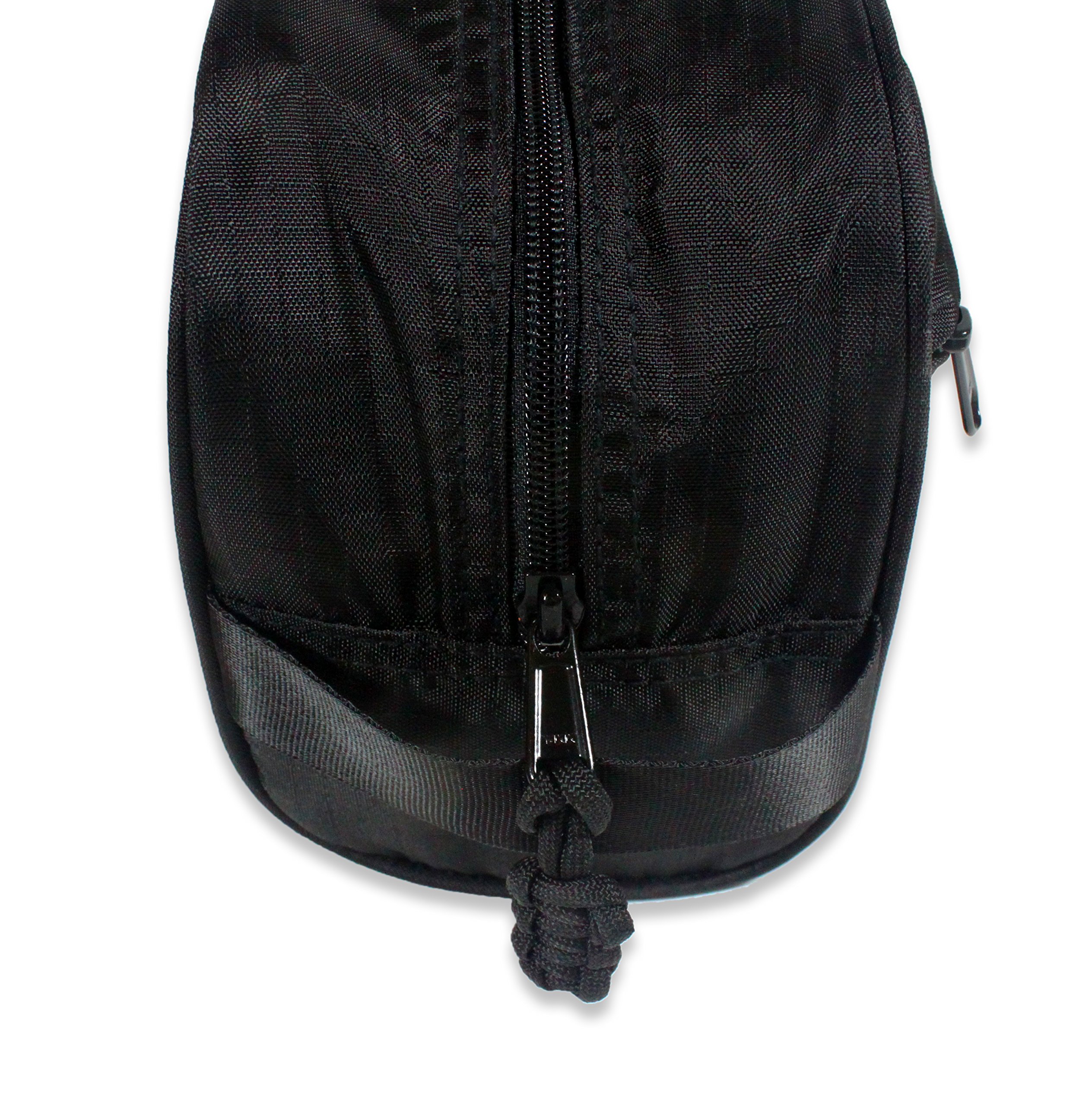 Slate Travel Waterproof Nylon Dopp Kit - Shaving Toiletry Bag Organizer (Black)