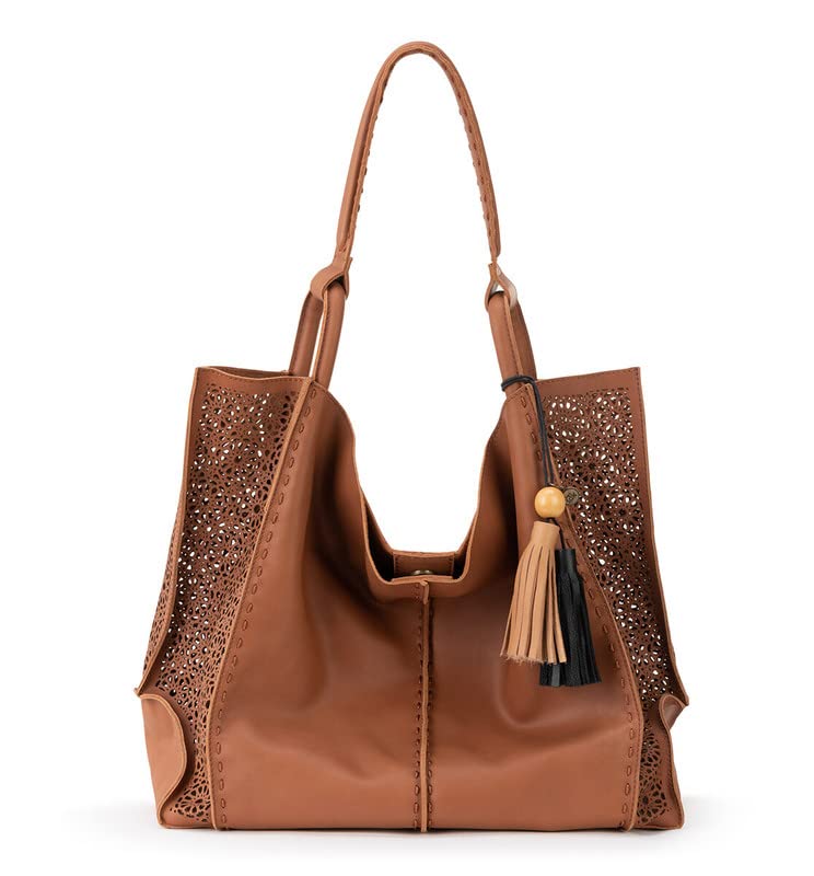 The Sak Los Feliz Large Tote Bag in Leather, Roomy, Unlined Purse with Single Shoulder Strap