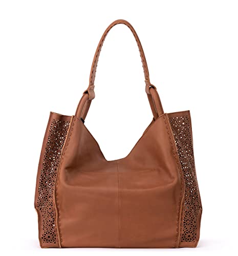 The Sak Los Feliz Large Tote Bag in Leather, Roomy, Unlined Purse with Single Shoulder Strap