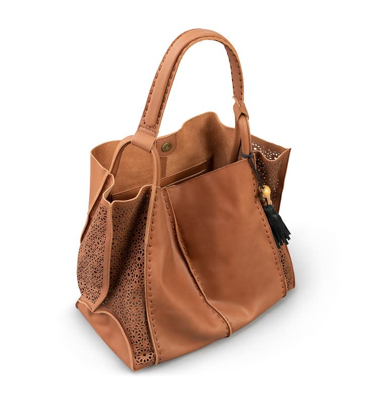 The Sak Los Feliz Large Tote Bag in Leather, Roomy, Unlined Purse with Single Shoulder Strap