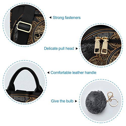 ALAZA Boho Crescent Moon Dreamcatcher Backpack Purse for Women Anti Theft Fashion Back Pack Shoulder Bag
