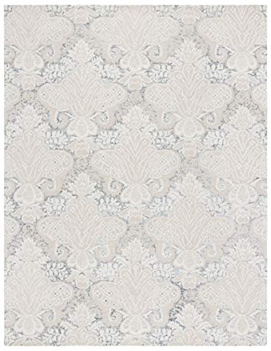 Safavieh Micro-Loop Collection 10' x 14' CharcoalIvory MLP539H Handmade Premium Wool Living Room Dining Bedroom Area Rug