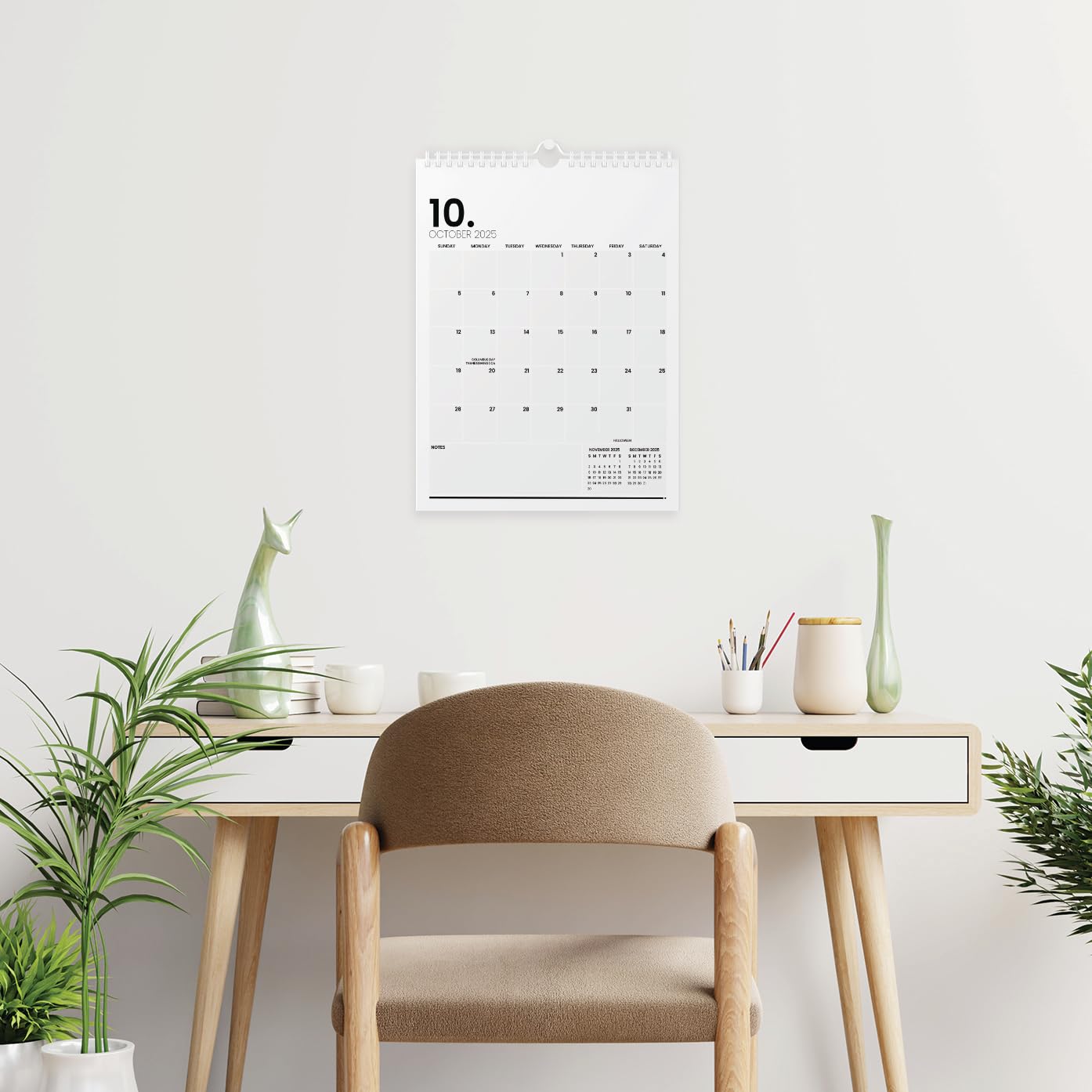 Calendar 2023 - Vertical 8.5x11 2023 Wall Calendar Runs Until June 2024 - Easy Planning with the 2023 Calendar - Aesthetic Wall Calendar 2023 Monthly - Karto - Minimalist