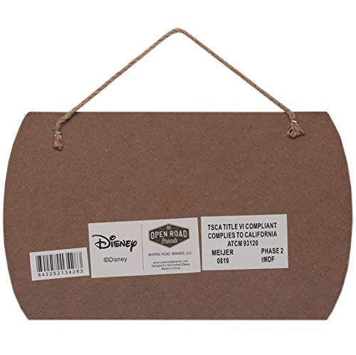 Disney Lilo and Stitch Ohana Means Family Hanging Wood Wall Decor - Cute Ohana Sign for Home Decorating