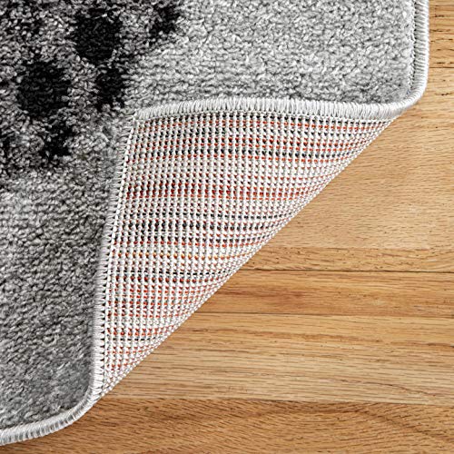 nuLOOM Loren Octopus Area Rug, 6' 7" x 9', Grey