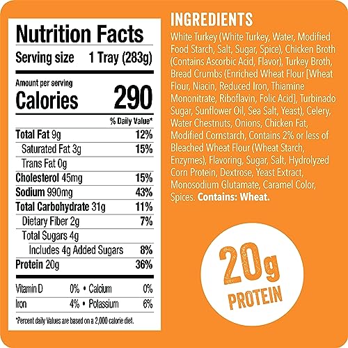 HORMEL COMPLEATS Turkey & Dressing Microwave Tray, 10 oz. (6 Pack)