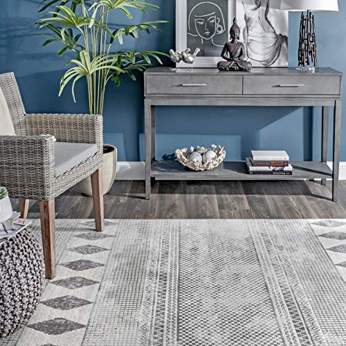 nuLOOM Araceli Modern Tribal Area Rug, 3' x 5', Grey