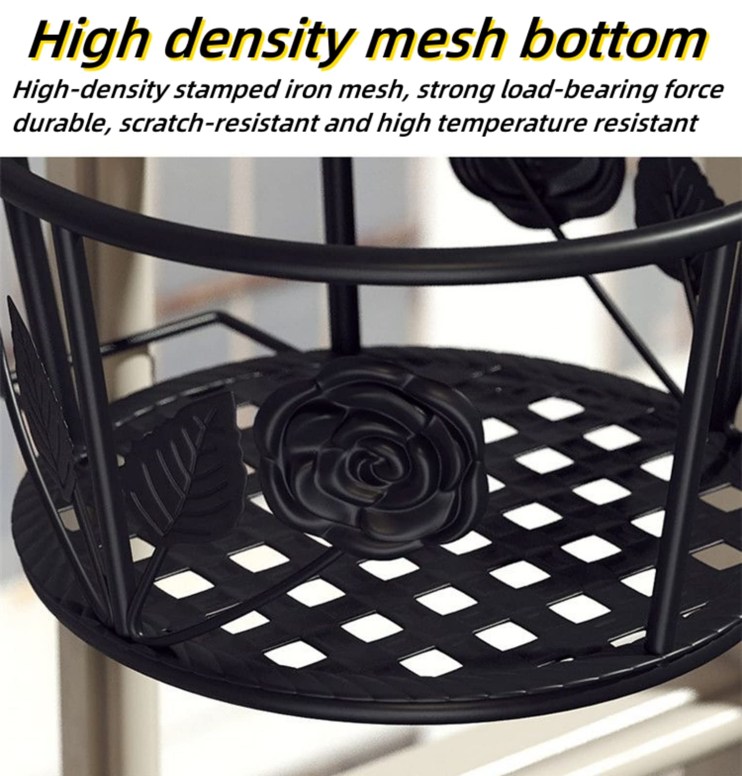 KIPAACCL Balcony Planters Railing Hanging Flower Pot Holders 2 Pack,Plant Iron Racks Fence Metal Potted Stand Mounted Balcony Round Plant Baskets Shelf Container Box for Indoor&Outdoor Use