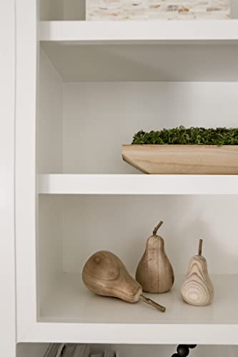 Mud Pie Preserved Moss Paulownia Tray, Natural, 5 3/4" x 25 3/4"