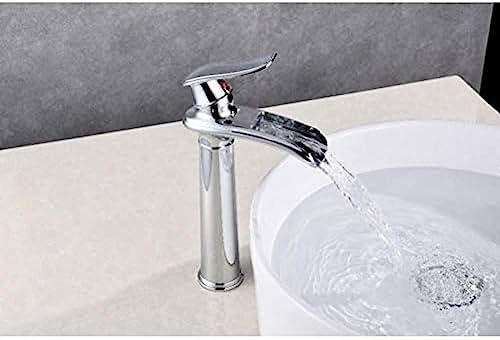 Kitchen Taps Kitchen Tap Faucet Bathroom Toilet Waterfall Faucet Hot and Cold Crane Brass Sink Mixer Valley Waterfall Sink Faucet Single Handle Faucet