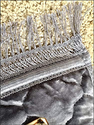 Empire Thick Padded Islamic Muslim Prayer Rug- Gray