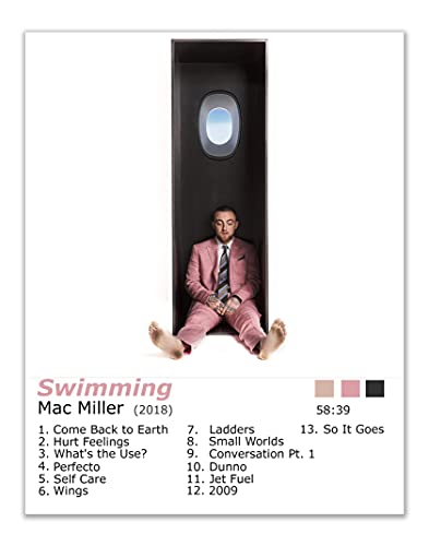 Blue River Mac Miller Posters Wall Art Decor Prints Photos Pics - Set Of 3 (11x14) Inch