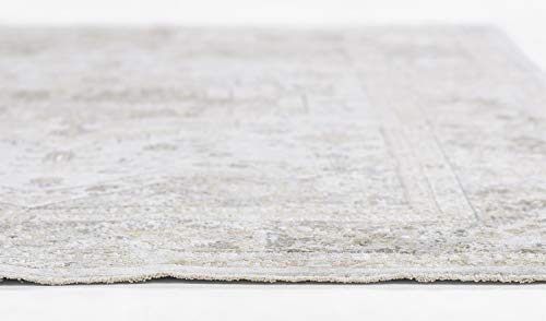 Momeni Cambridge Viscose and PES Traditional Indoor Area Rug, Taupe, 2'2" X 3'11"