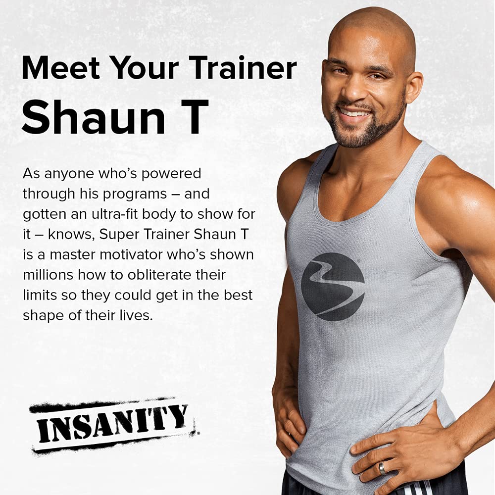 INSANITY MAX:30 Base Kit - DVD Workout, 60 Day Total Body Conditioning Program, Home Gym Bodyweight Exercise Program, No Workout Equipment Needed, Nutrition Guide Included, 10 DVDs