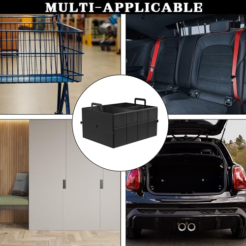 Car Trunk Organizer – Collapsible, Multi-Compartment for SUVs, Trucks & Cars for Groceries, Tools & Work Materials – Truck & Car Accessories for Women and Men (GRAY)
