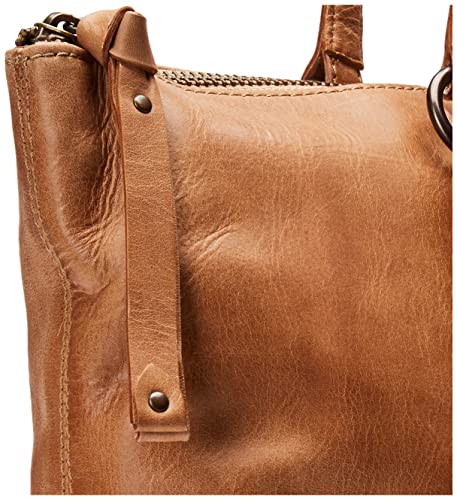 Frye womens Melissa Zip Shopper Tote Bag, Beige, One Size US