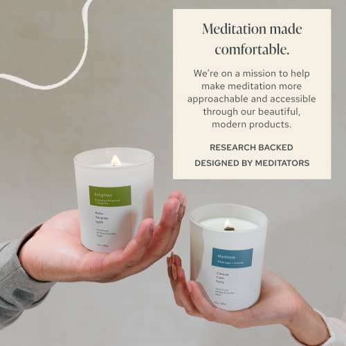 Mindful & Modern Natural Candle Gift Set | Palo Santo & Balsam Fir, Sage & Lavender, Ginger & Lemongrass, Eucalyptus, Bergamot & Tangerine | Stress Relief Aromatherapy Candles | Scented Home Fragrance