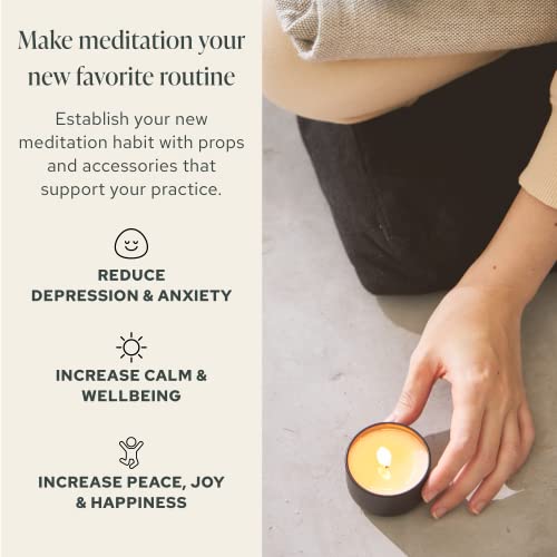 Mindful & Modern Natural Candle Gift Set | Palo Santo & Balsam Fir, Sage & Lavender, Ginger & Lemongrass, Eucalyptus, Bergamot & Tangerine | Stress Relief Aromatherapy Candles | Scented Home Fragrance