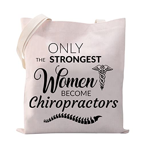 VAMSII Chiropractor Gift Bag Chiropractic Thank You Gift Tote Bag Spine Doctor Gifts Chiropractor Student Graduation Gifts (Tote Bag)
