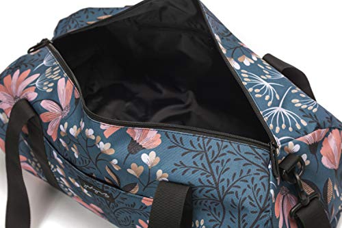 Jadyn 19” Barrel Womens Duffel/Gym/Weekender Bag (Navy Floral)