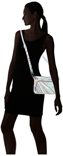 Vera Bradley Women's Cotton Little Hipster Crossbody Purse With RFID Protection, Citrus Paisley - Recycled Cotton, One Size