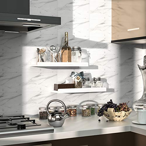 Love-KANKEI Wall Mounted Corner Shelf and Floating Shelf Bundle (Contain 2 Items)