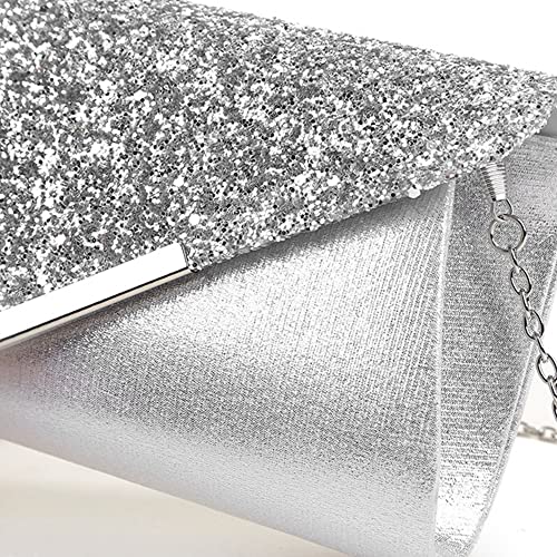 Gionforsy 1920s Party Handbag (Silver)
