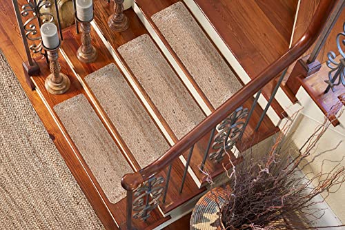 Unique Loom Braided Jute Collection Classic Quality Made Natural Hand Woven Area Rug (0' 9 x 2' 6 Stair Tread, Natural)