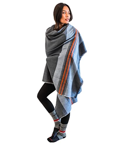 NxTSTOP Packable Airplane Travel Blanket - Soft, Machine Washable Travleisure - Compact Lightweight Cotton Throw Blanket with Attached Pouch