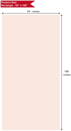 Blush Pink Plastic Tablecloths 2 Pack Light Peach Disposable Table Covers 54 x 108 Inch Bridal Shower Party Tablecovers PEVA Table Cloths for Picnic Birthday Wedding Parties 8 ft Rectangle Table Use