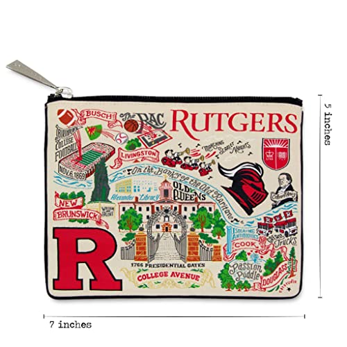 Catstudio Rutgers University Collegiate Zip Pouch | 5" x 7"