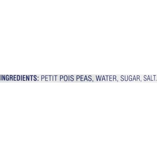 BUSH'S BEST 15 oz Canned Dubon Petit Pois Green Peas, Source of Plant Based Protein and Fiber, Vegetarian, Low Fat & Gluten Free, (Pack of 12)