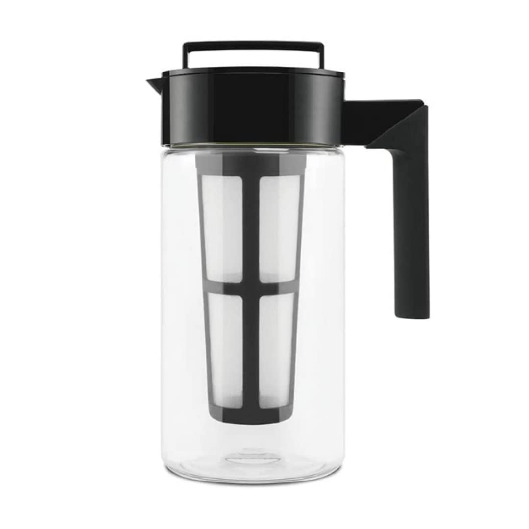 Takeya Patented Deluxe Cold Brew Coffee Maker, 1 qt, Black