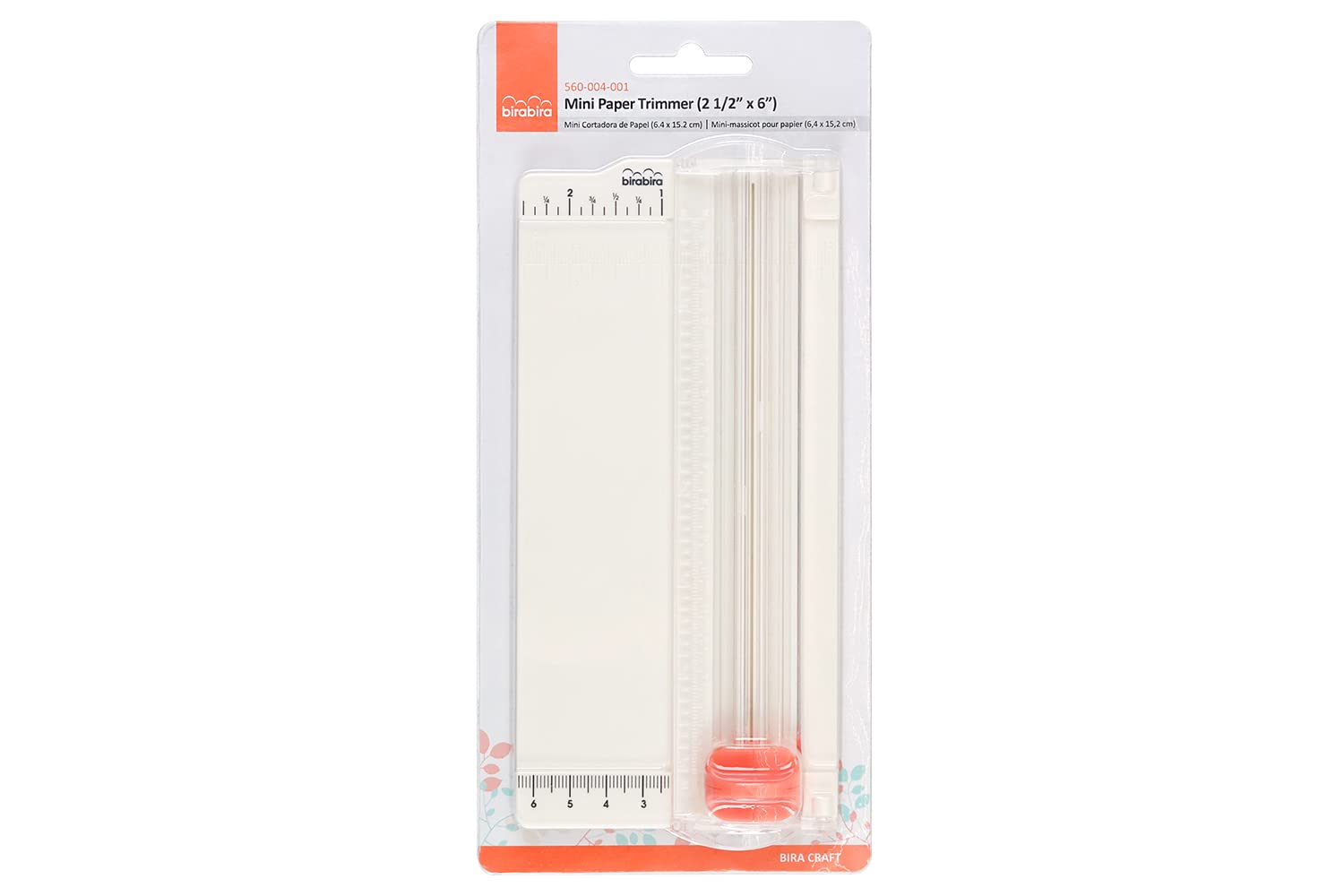 Bira Craft Paper Trimmer, Mini Trimmer, 2.5" X 6" Base, for Coupons, Craft Paper and Photo