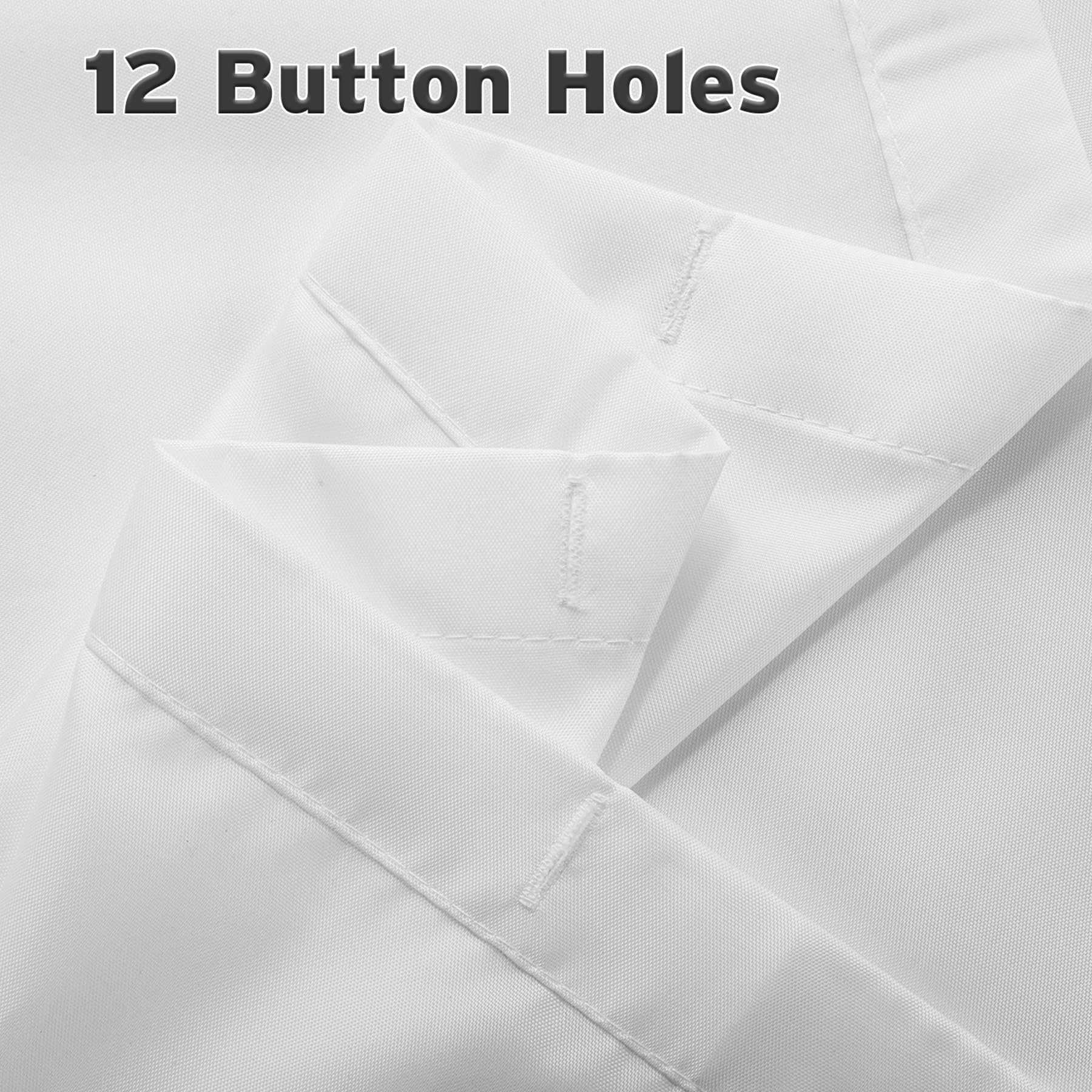 Titanker Fabric Shower Curtain Liner Washable, 70 x 72 Inches, White Shower Liner Fabric with 2 Magnets, Bathroom Polyester Shower Liner Waterproof Soft Lightweight, White