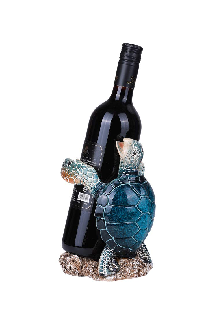 Pacific Trading Sea Turtle Wine Bottle Holder Kitchen Decoration New